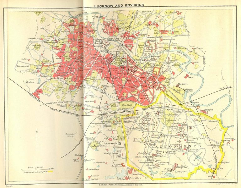 Lucknow map of 1901 « TORNOS – India